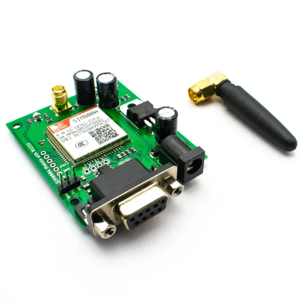 SIM800A GSM GPRS Module with RS232 Interface and SMA Antenna - VegaROBOKit